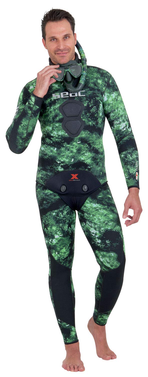 SEAC Tattoo Flex Pant, Spearfishing Wetsuit High Waist Pant in 5mm Ultrastretch Neoprene