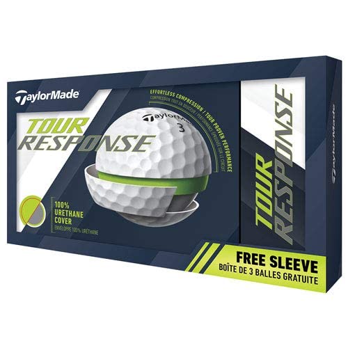 TaylorMade Tour Response Golf Ball, Yellow, Dozen