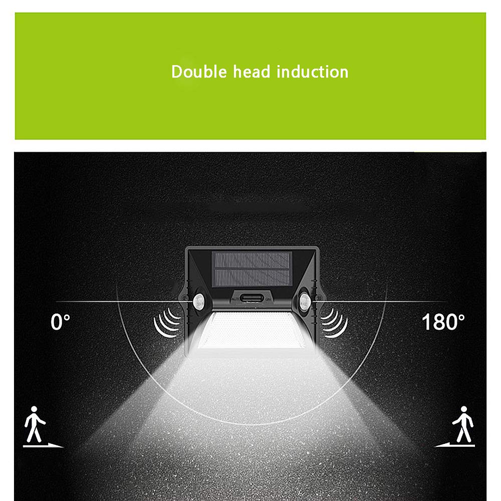 Solar Wall Light Infrared Sensor Light Led Wall Lamp Home Lighting Outdoor Wall Lamp Waterproof Garden Courtyard Street Light,Warmlight