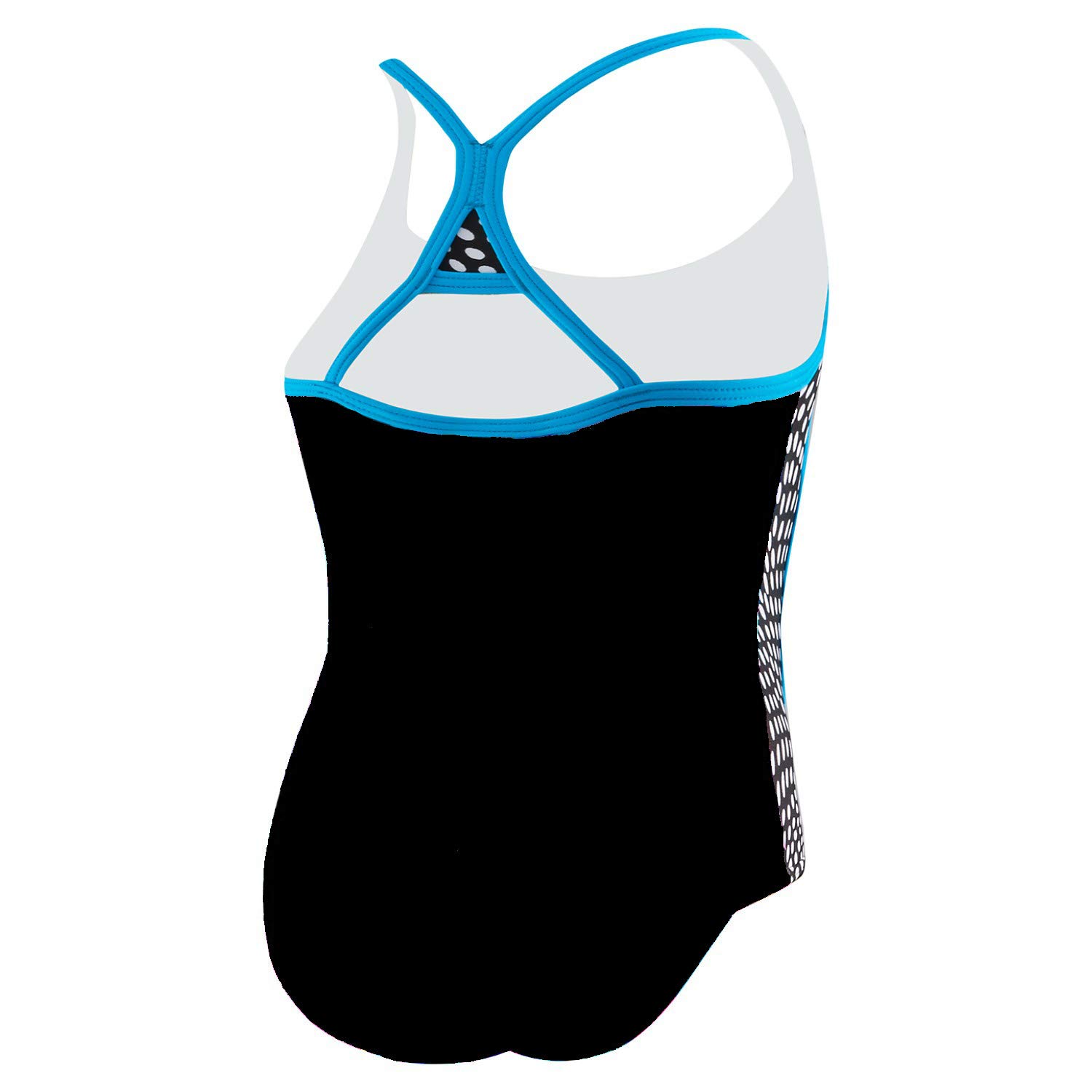 Speedo Big Girls Diamond Geo Splice One Piece Swimsuit (Rainbow Brights, Size 5)