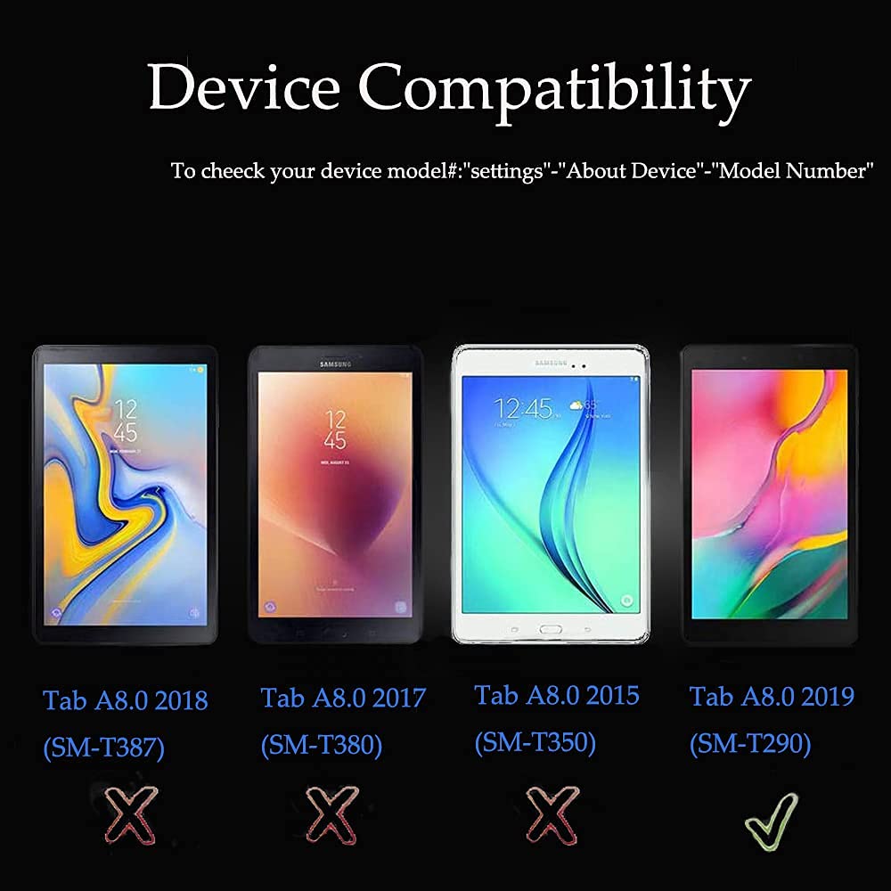 XinWoTuo [2 Pack] Blue Light and Anti-Glare Screen Protector for Samsung Galaxy Tab A 8.0 inch 2019 (SM-T290 T295 Model)