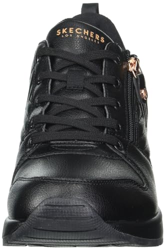 Skechers Women's Million AIR Sneaker, 7.5 Black