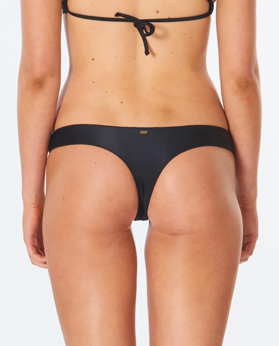 Rip Curl Women's Standard Bikini Bottoms, Black, M