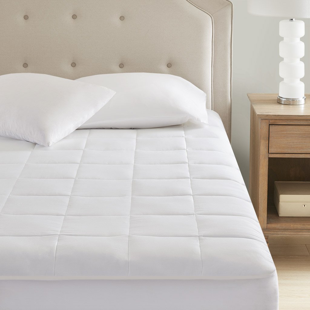 Sleep Philosophy 300 Thread Count Tencel Filled Mattress Pad Antimicrobial BI-OME Odor Eliminator