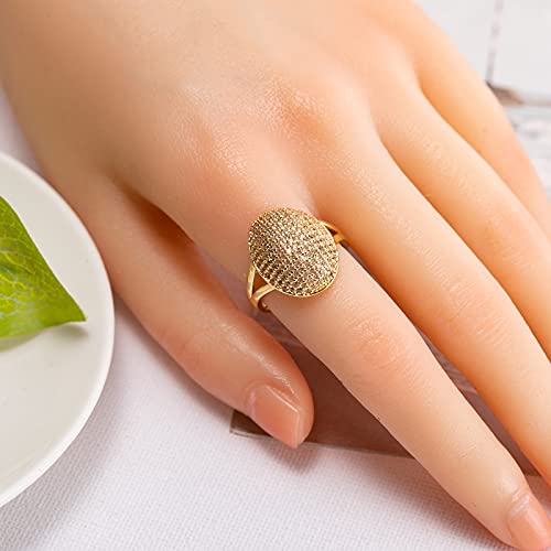 Winssigma Gold Cubic Zirconia Ring for Women, Bella Ring Fushia Heart Diamond Ring Lip Ring Paper Clip Ring for Women