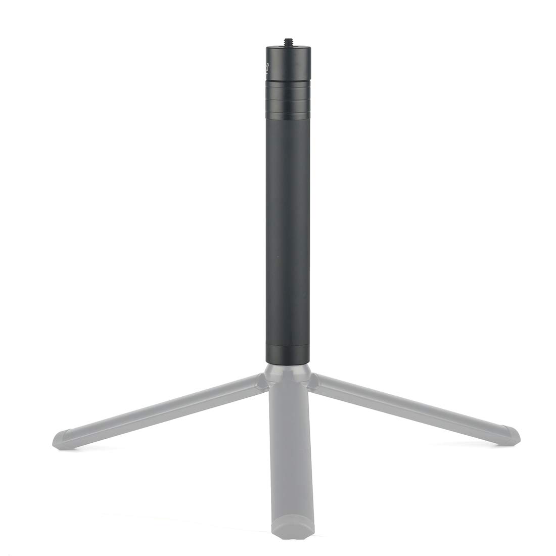 Timemall Action Camera Accessories Handheld Gimbal Aluminum Alloy Extension Rod Tube for Feiyu, Length: 19-60cm,Simple and Practical (Black) (Color : Black)