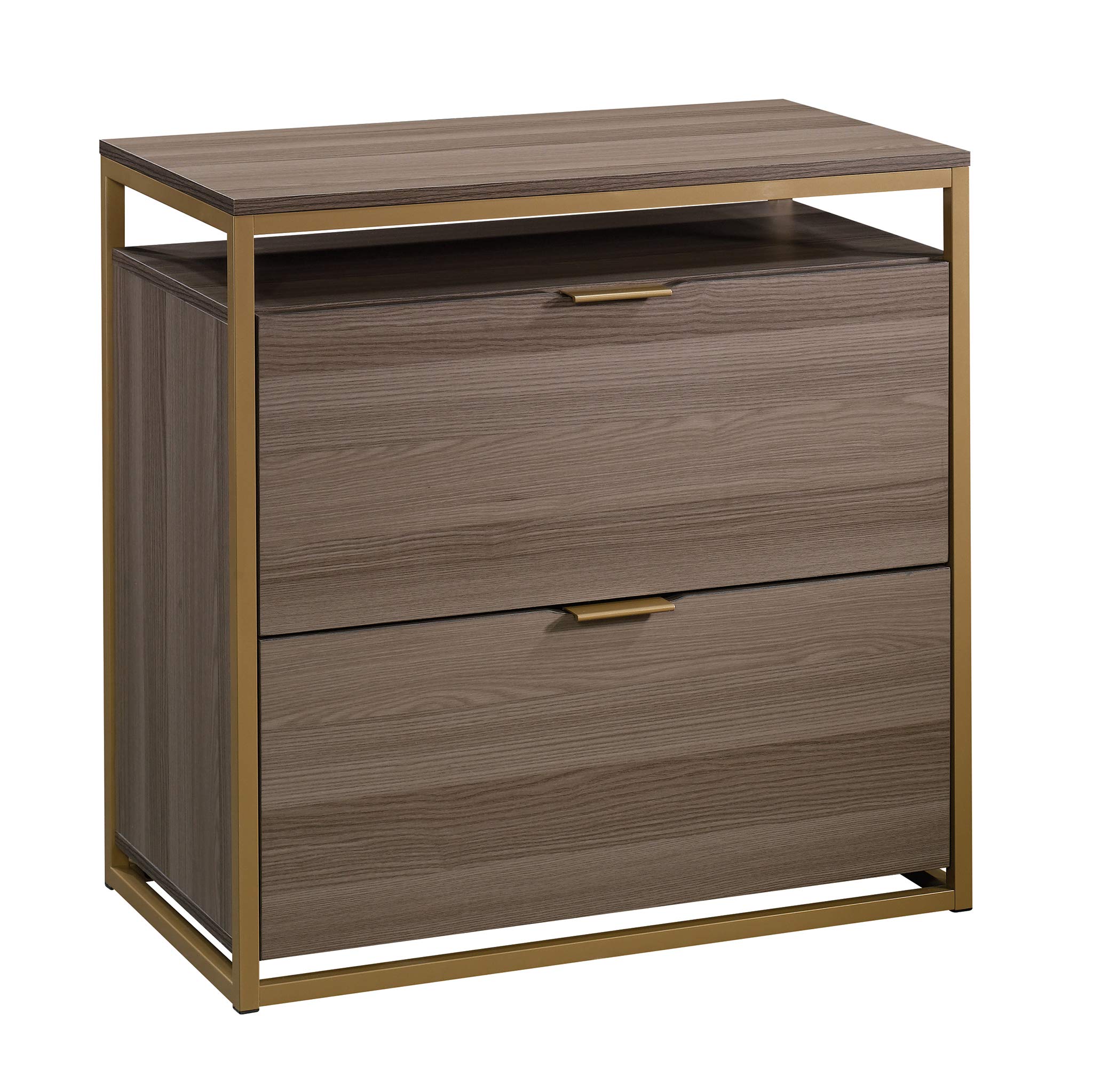Sauder International Lux Lateral File, L: 30.32" x W: 16.54" x H: 29.72", Diamond Ash