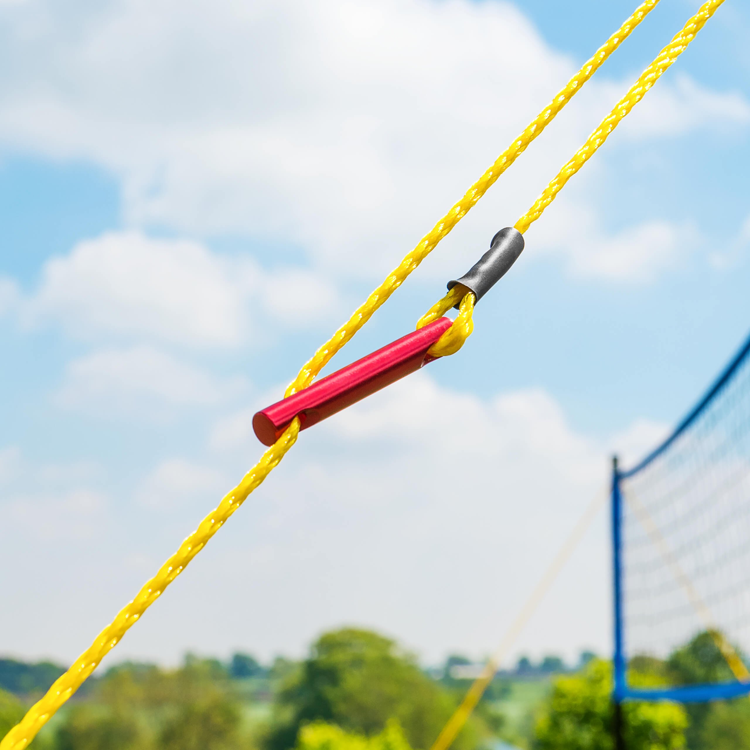 Vermont Portable Volleyball Sets [Beach or Standard] | Volleyball Training Equipment - Volleyball Posts, FIVB Nets, Guy Ropes & Carry Bag | Volleyball Net Outdoor (Pro Set)