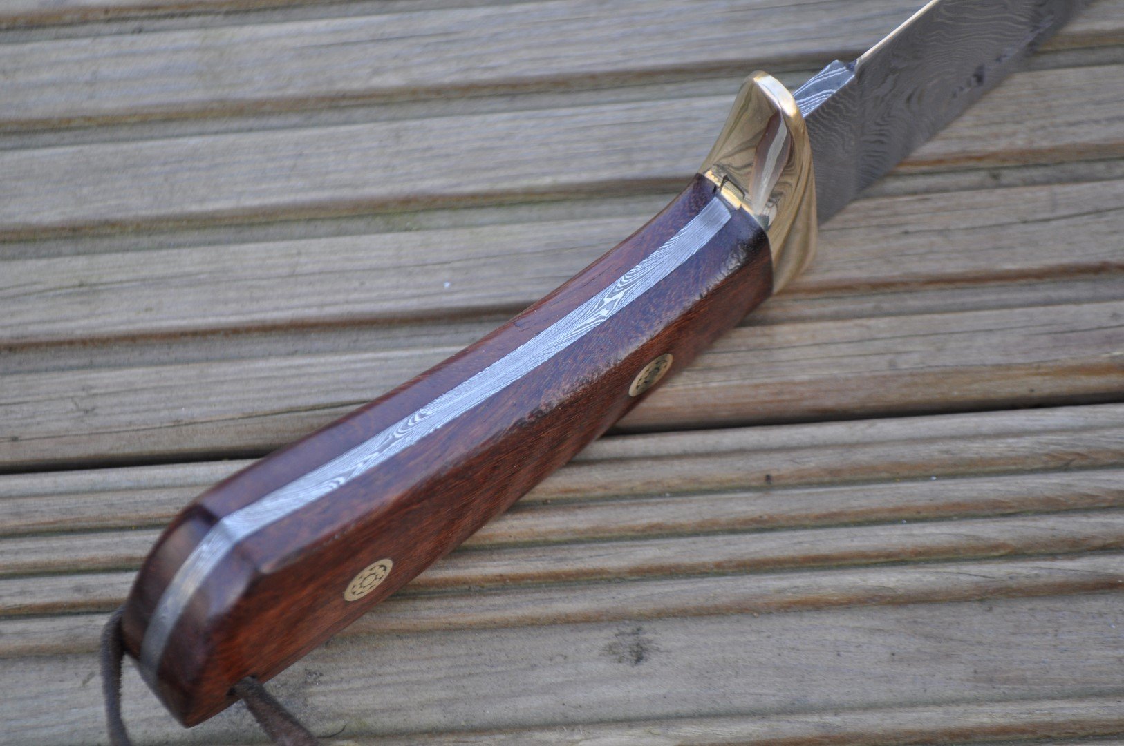 Perkin - Custom Damascus Handmade Hunting Knife - Bushcraft Knife