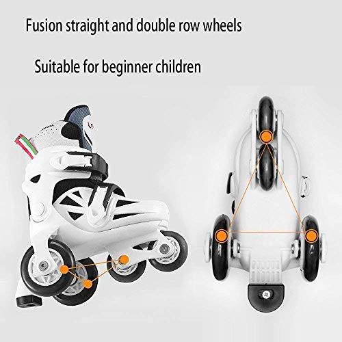 Sumeber Roller Skates Kids Adjustable Roller Skates with Flashing Light up Wheels Beginner Roller Skates for Girls Boys Birthday Gift