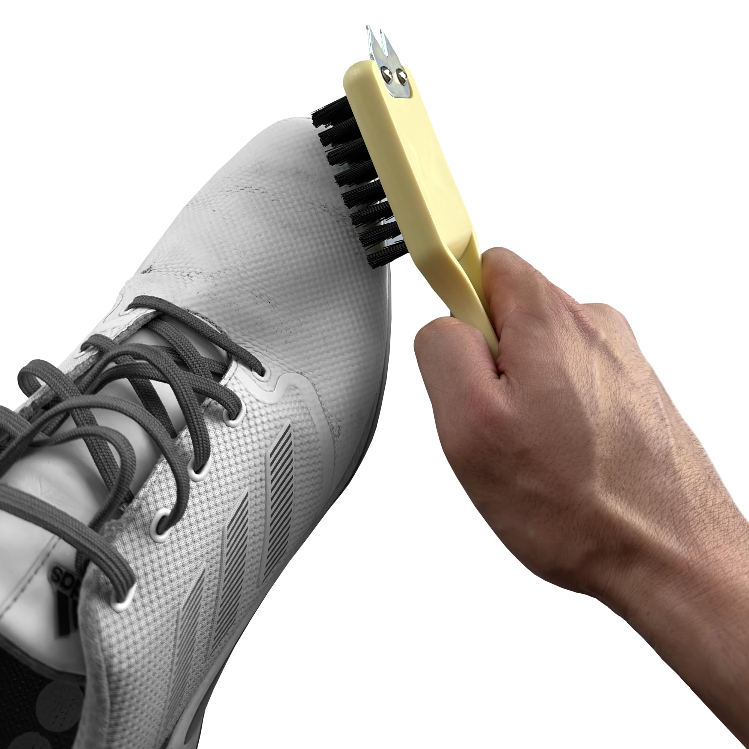 ProActive Sports Golf Valet 3-in-1 Brush w/Nylon Cleaning Bristles Shoehorn Handle and Spike Wrench