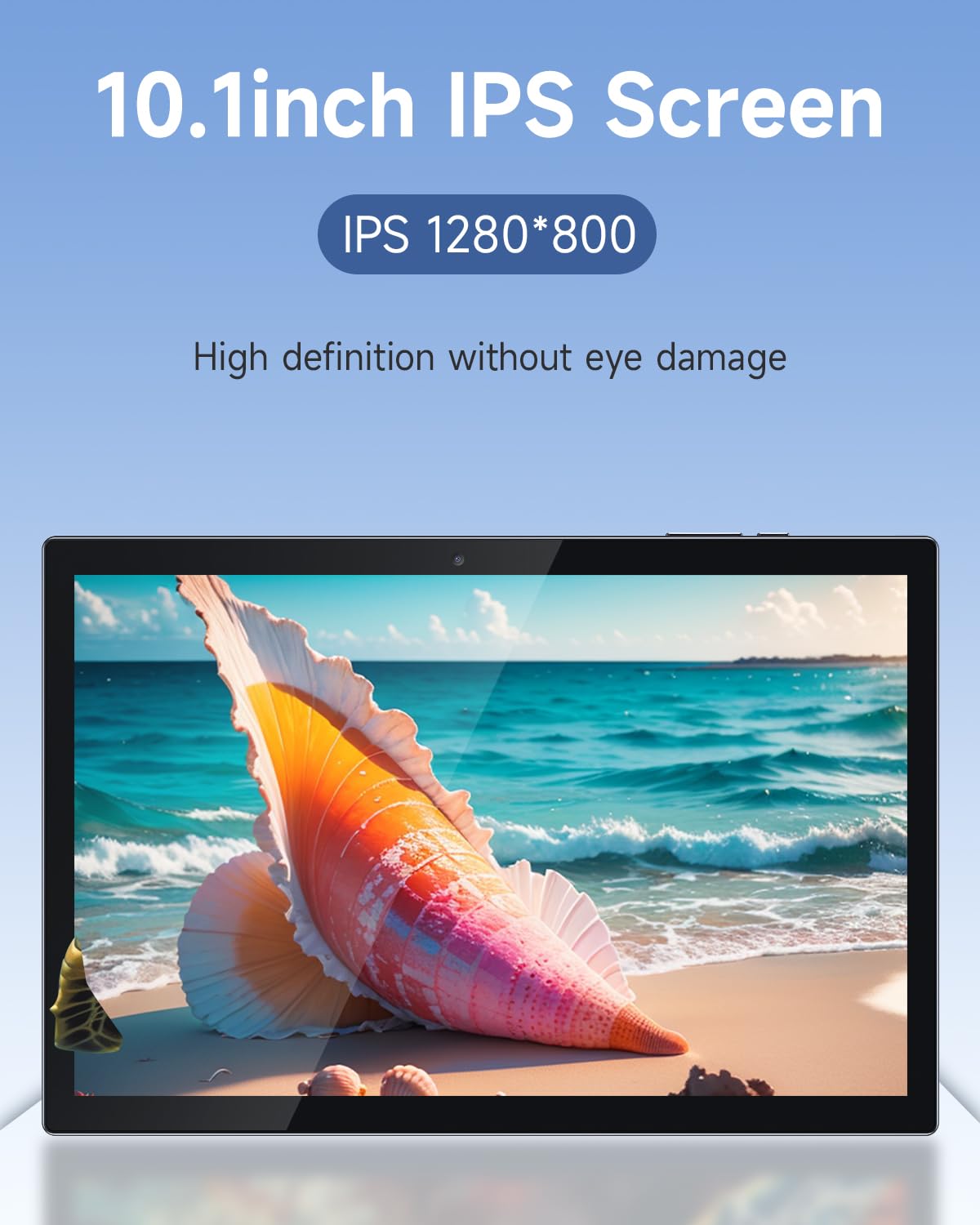 YQSAVIOR 10 inch Tablet, Android 13 Tablet PC, 6GB RAM 64GB ROM Tablets, 2.0GHz Processor, 1280×800 HD IPS Screen, Bluetooth, Dual Camera, Dual Speaker, WiFi 6 Tablet Computer 6000 mAh, Black
