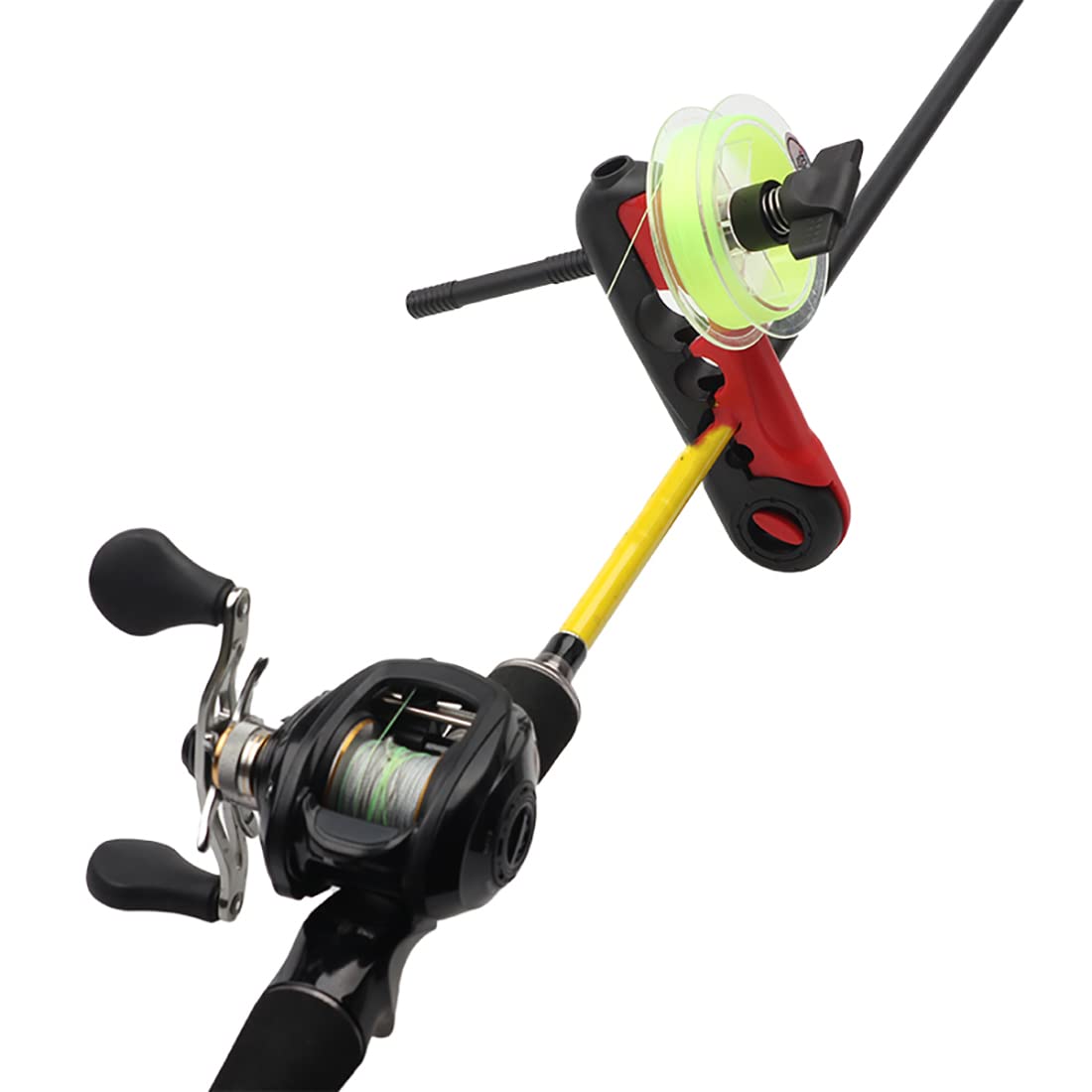 ZZTTL Fishing Line Spooling Tool Machine Compact 1pcs Mini Adjustable for Spinning & Baitcasting Reels and Casting Reels, Portable Line Spooler Spools Station System Fishing without Line Twist