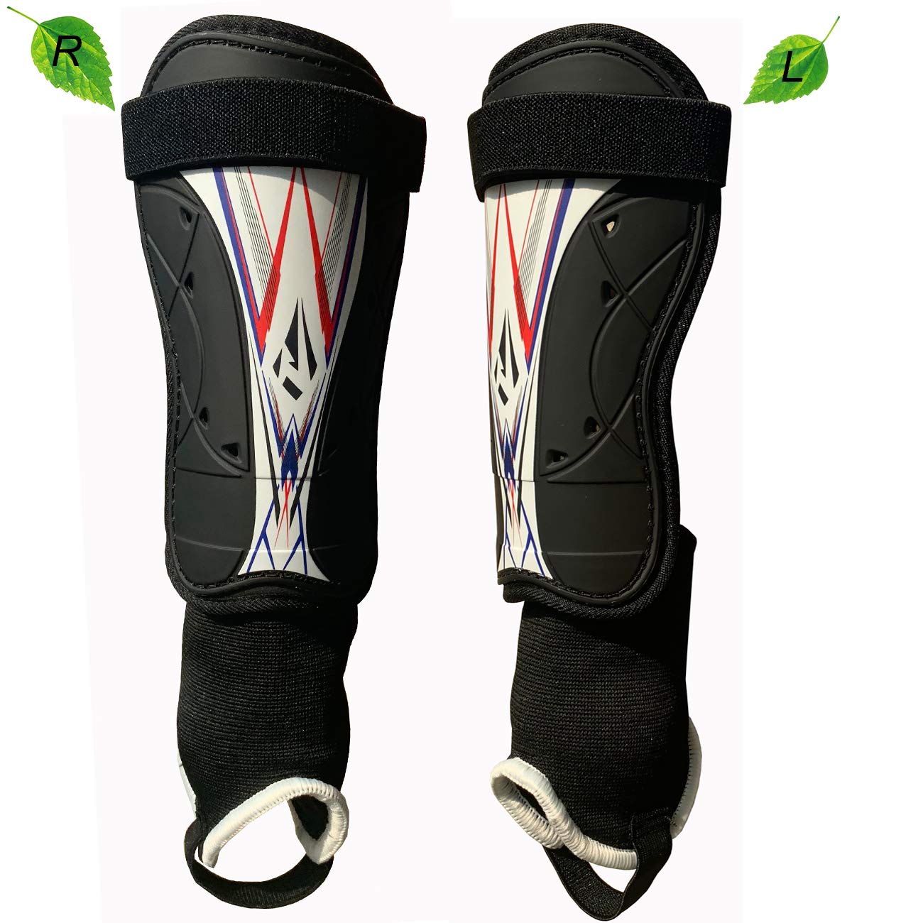 Soccer Football shin Guards with Low-Profile Flexible Super Protection,Great for Adult,Youth, Junior,Size Large