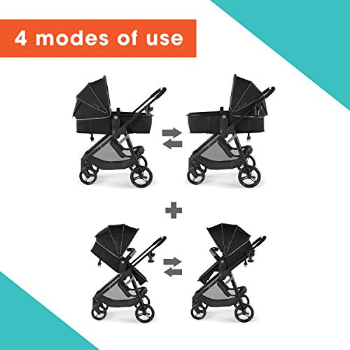 Summer Myria Modular Stroller, Onyx Black β Car Seat Compatible, Lightweight Stroller with Convenient Features