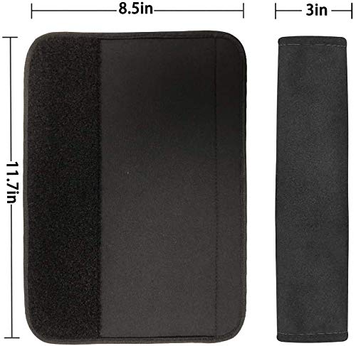 UZZUHI Seat Belt Covers Cow Print Universal 2 Pack Strap Cushion Shoulder Protector,Soft Comfort Seat Belt Pads for Kids and Adults,Black and White