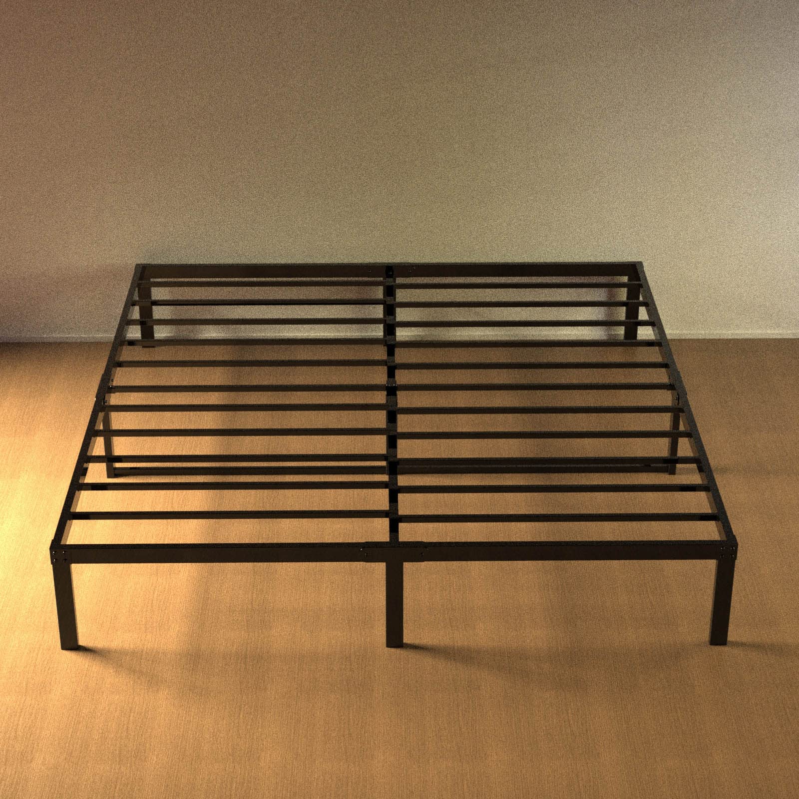 rosyclo Queen Bed Frame, 14 Inch Heavy Duty Mattress Foundation Metal Platform Bed Frames No Box Spring Needed, Sturdy Steel Frame, Underbed Storage (14 Inch, Queen)