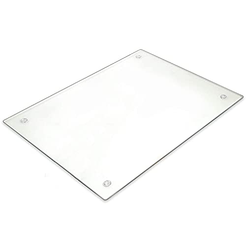Tempered Glass Cutting Board β Long Lasting Clear Glass β Scratch Resistant, Heat Resistant, Shatter Resistant, Dishwasher Safe. (XLarge 16x20")