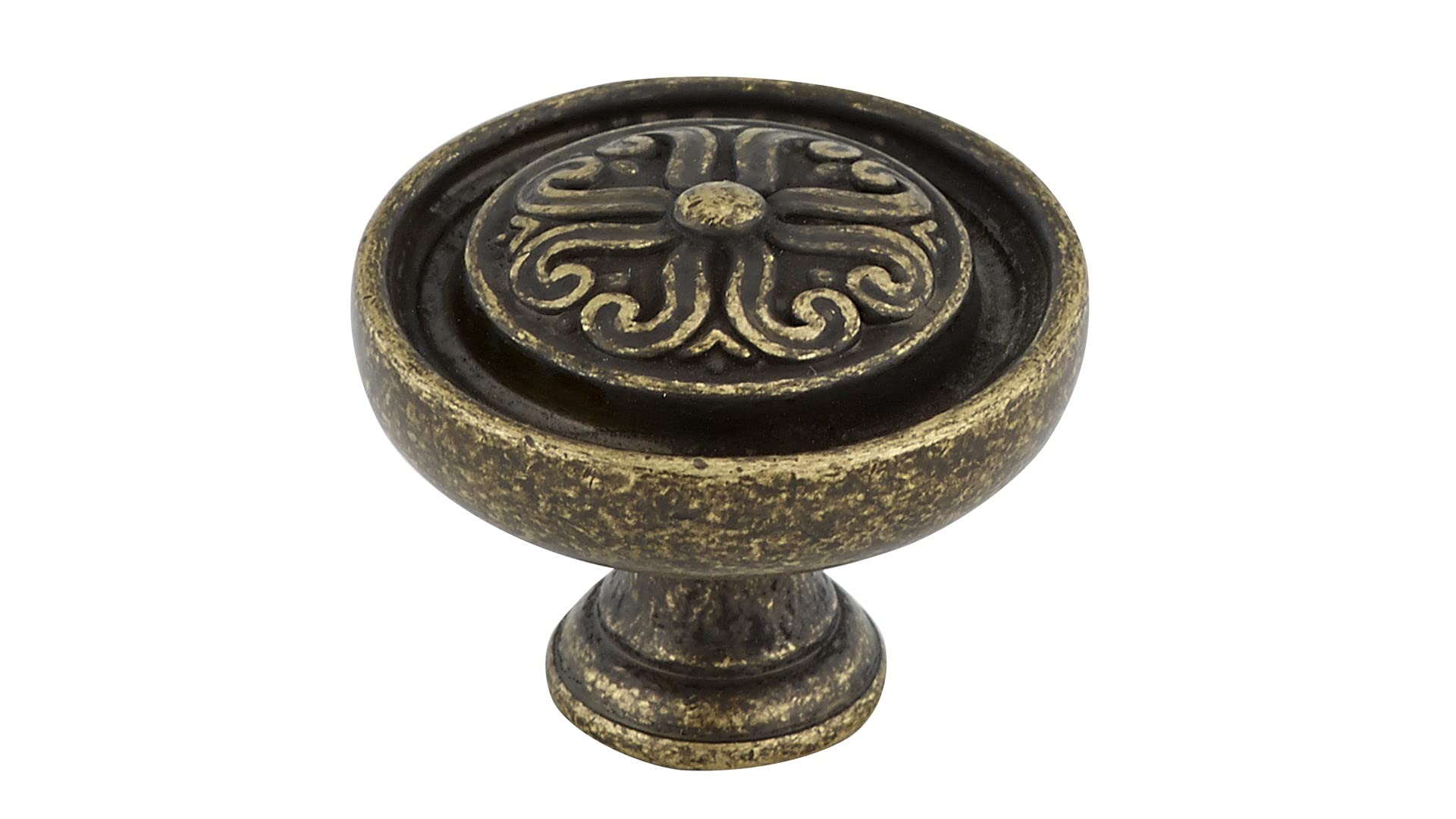 Richelieu Hardware - BP04430AE - Traditional Brass Knob - 044 - Antique English Finish