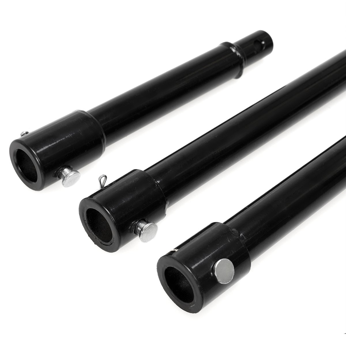 XtremepowerUS3 3 Pieces Auger Extension Drill Bits (8", 12", 20" Length) Extension Earth Ice Auger Extension Set Post Hole Digger Replacement Compatible to 3/4" Shaft