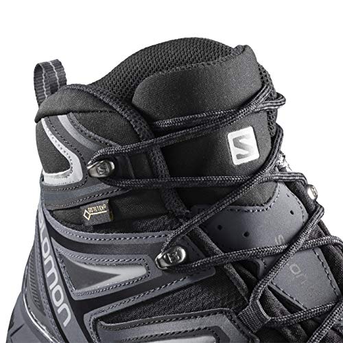 Salomon X Ultra 3 MID Gore-TEX Hiking Boots for Men, Black/India Ink/Monument, 12.5