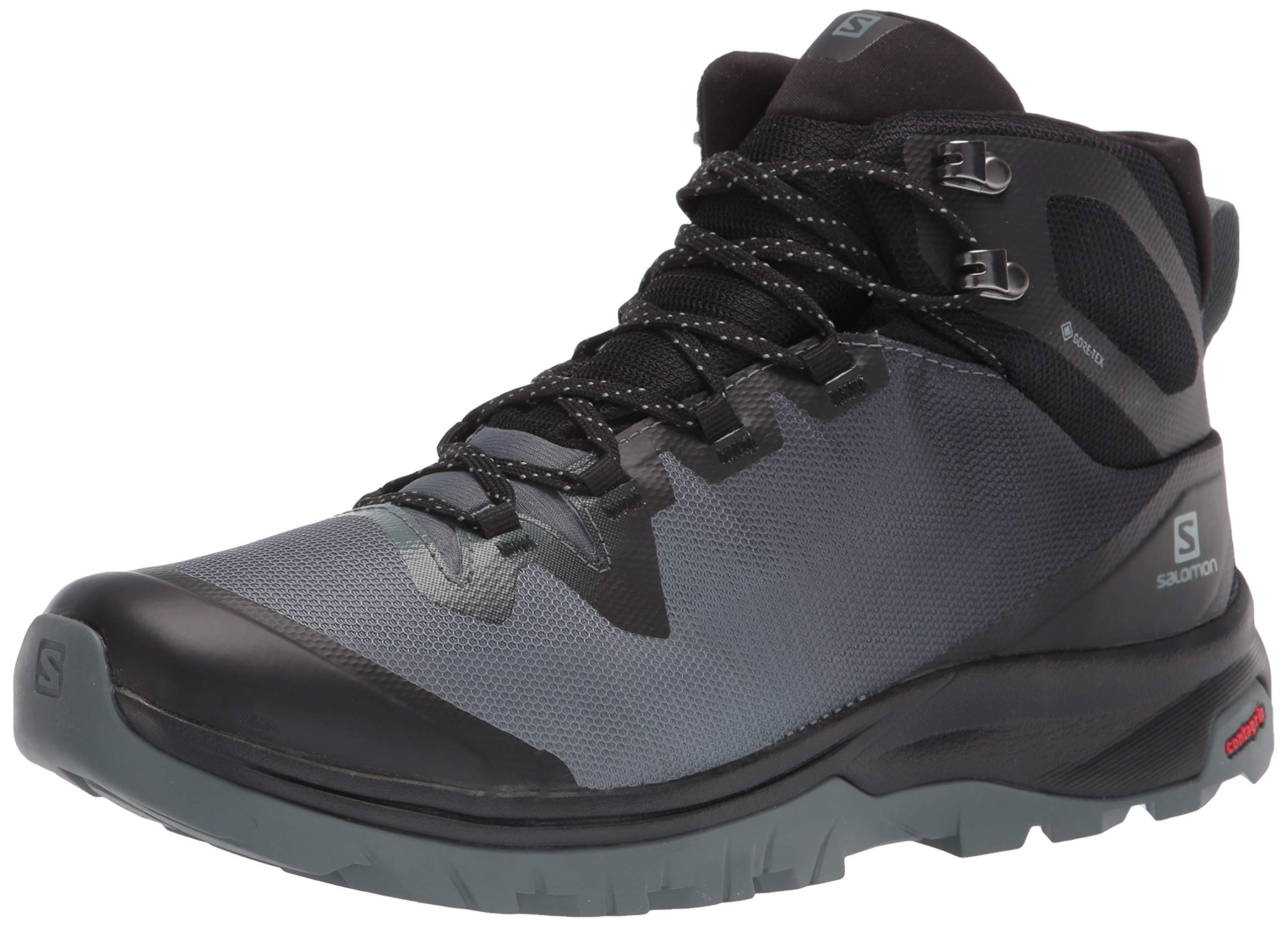Salomon VAYA MID Gore-TEX Hiking Boots for Women, Green Gables/Spruce Stone/Shadow, 10