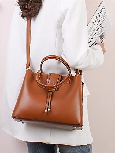Women Vintage Vegan Leather Tote Hobo Bag Large Chic Shoulder Bag Purse