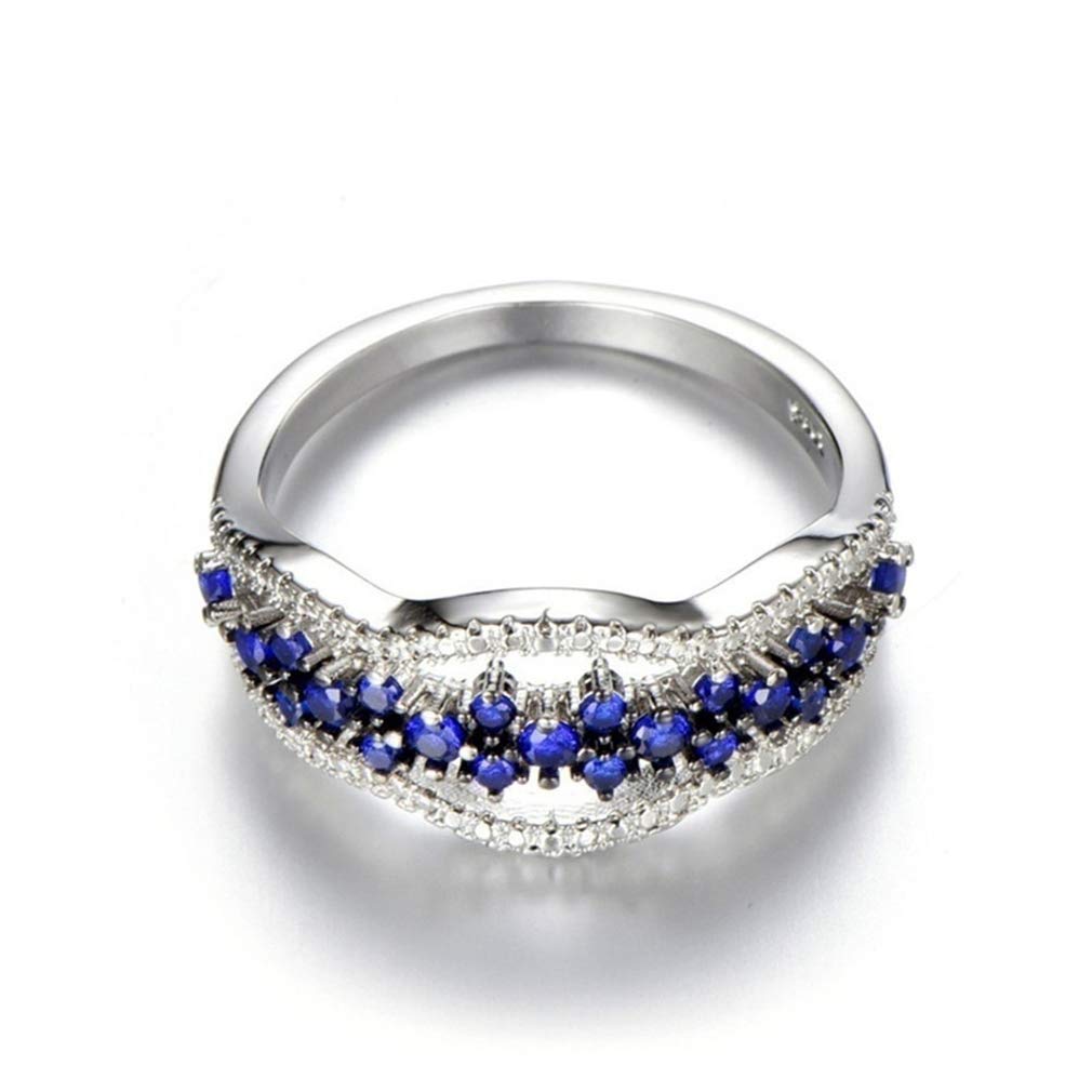 YAZILIND Wedding Bridal Ring Cubic Zirconia Engagement Rings Ladies Party Jewelry(Size 12)