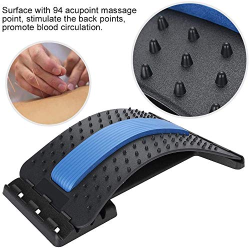 SUNANTH Back Stretcher for Lower Back Pain Relief,Back Cracker Board with 3 Adjustable Settings,Back Cracking Device for Spinal Pain Relieve,Herniated Disc, Scoliosis