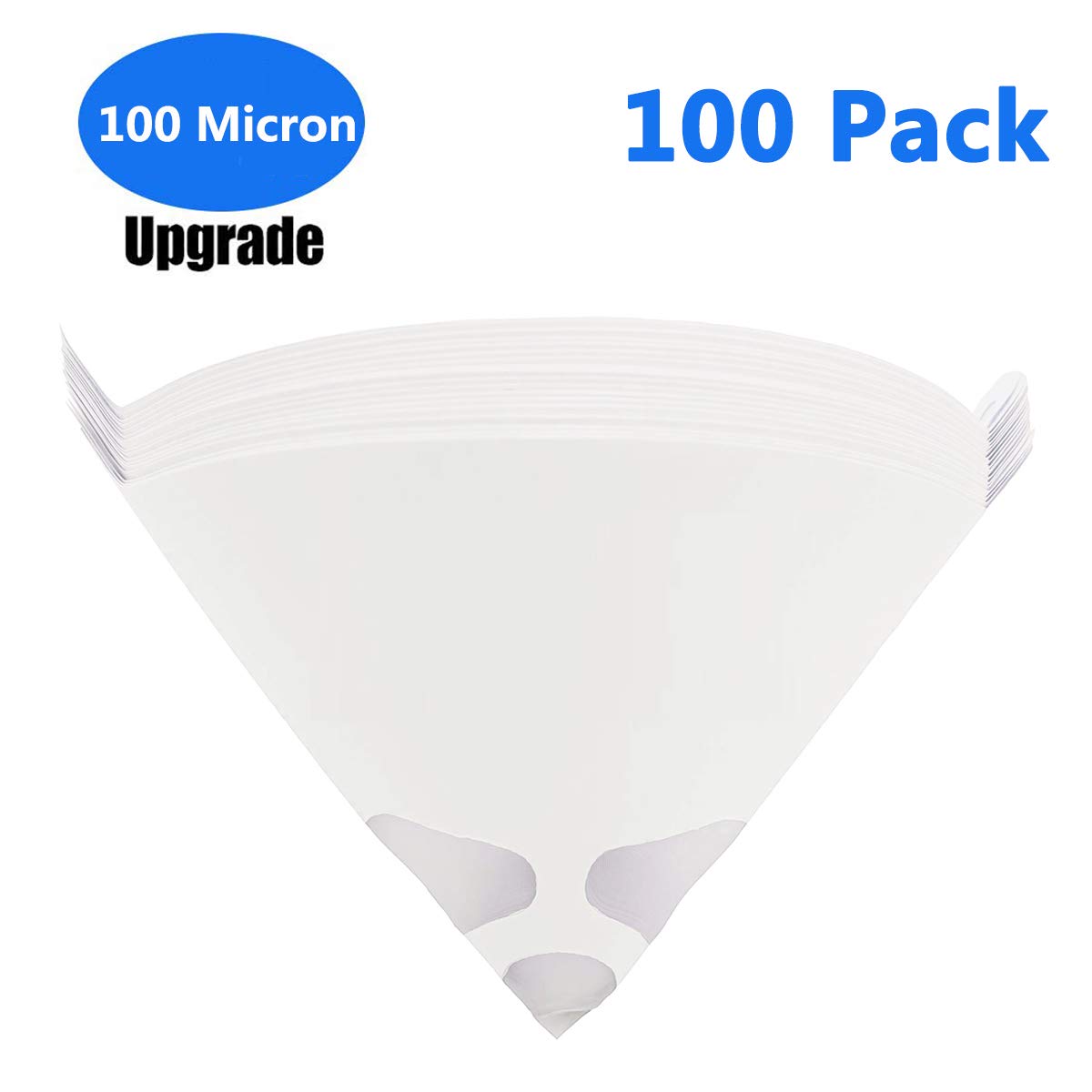 Terberl 100 Pack 100 Micron Paint Cone Paint Strainers, 100 Micron Paint Filter Paint Filter Cone with Fine Nylon Mesh - Automotive, Spray Guns, Arts & Crafts, Hobby & Painting Projects