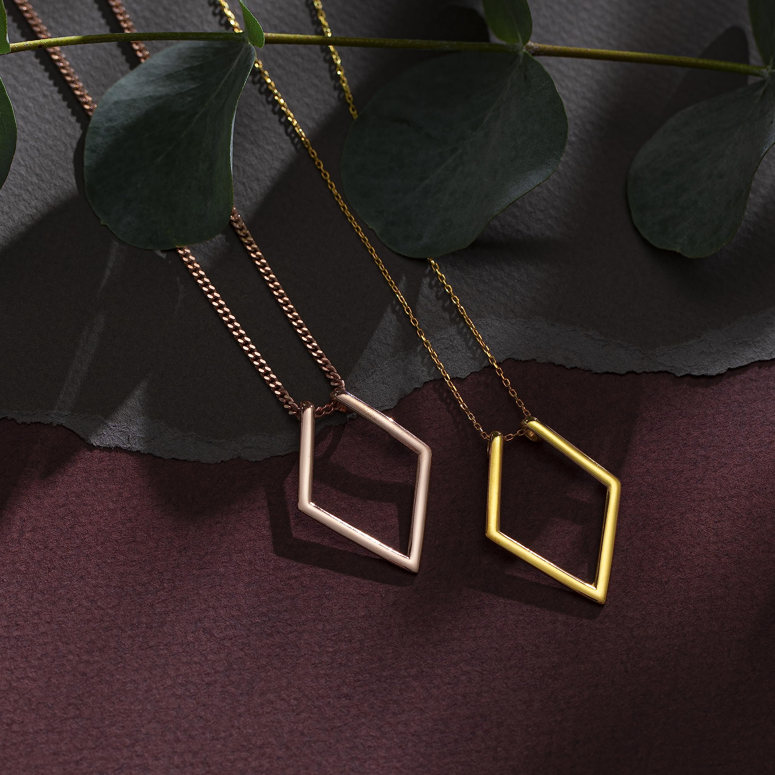 Ring Holder Necklace, Geometric Ring Keeper Pendant, Magical Ring Saver Necklace (Sterling Silver, C3 16")