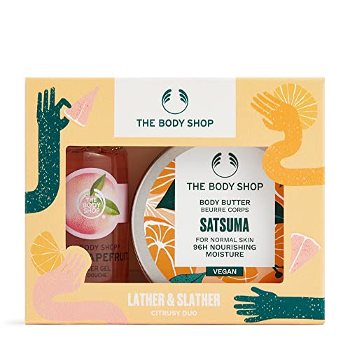 The Body Shop Lather & Slather Citrusy Duo Body Care Gift Set, for Normal Skin