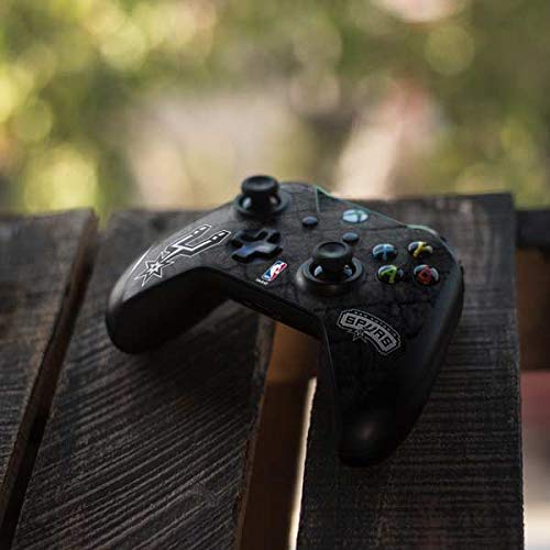 Skinit Decal Gaming Skin compatible with Xbox One S Controller - Officially Licensed NBA San Antonio Spurs Dark Rust Design