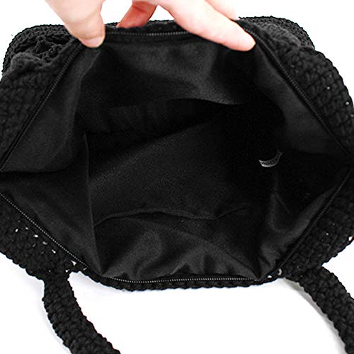 Women Girl Woven Straw Straw Bag Summer Beach Crochet Bag Tote Hobo Bag