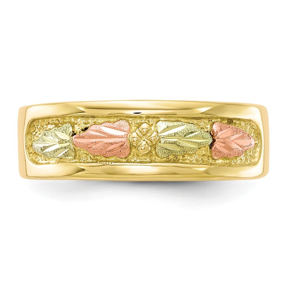 Size 7.5 - Solid 10k Tri-color Black Hills Gold Ring