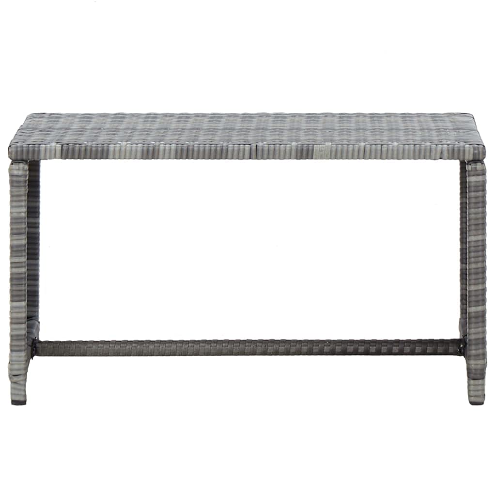QJBSAVVA Coffee Table Brown 27.6"x15.7"x15" Poly Rattan,Bedside Tables Side Tables End Tables Entrance Tables Suitable for Meeting Rooms, Reception Rooms, Offices