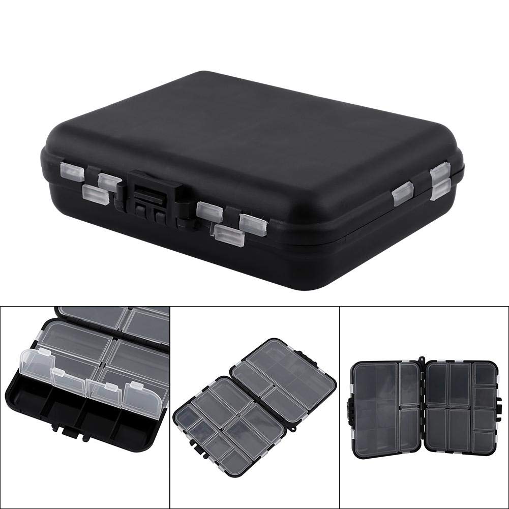 VGEBY1 Fishing Tackle Boxes, Portable 26 Individual Compartments Fishing Hook Organizer for Storing Swivels Jigs Hooks