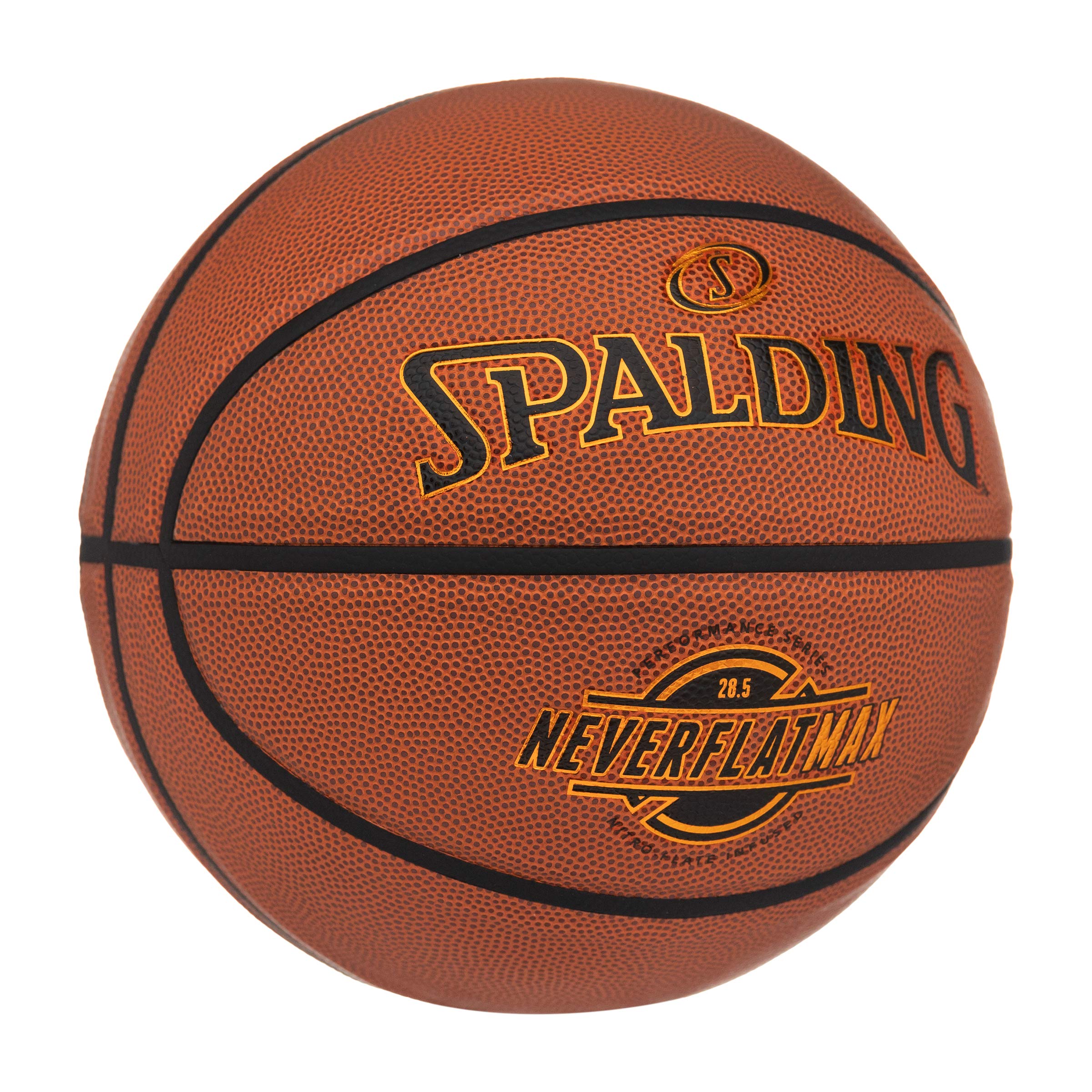 Spalding NeverFlat Max Indoor-Outdoor Basketball 28.5"