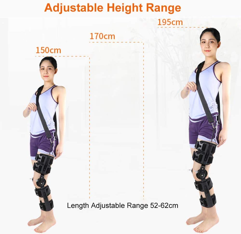 ZQTHL Hinged Knee Brace Adjustable, Open Patella Support Stabilizer for ACL, PCL, Tendon, Ligament and Meniscus Injuries, Knee Orthosis