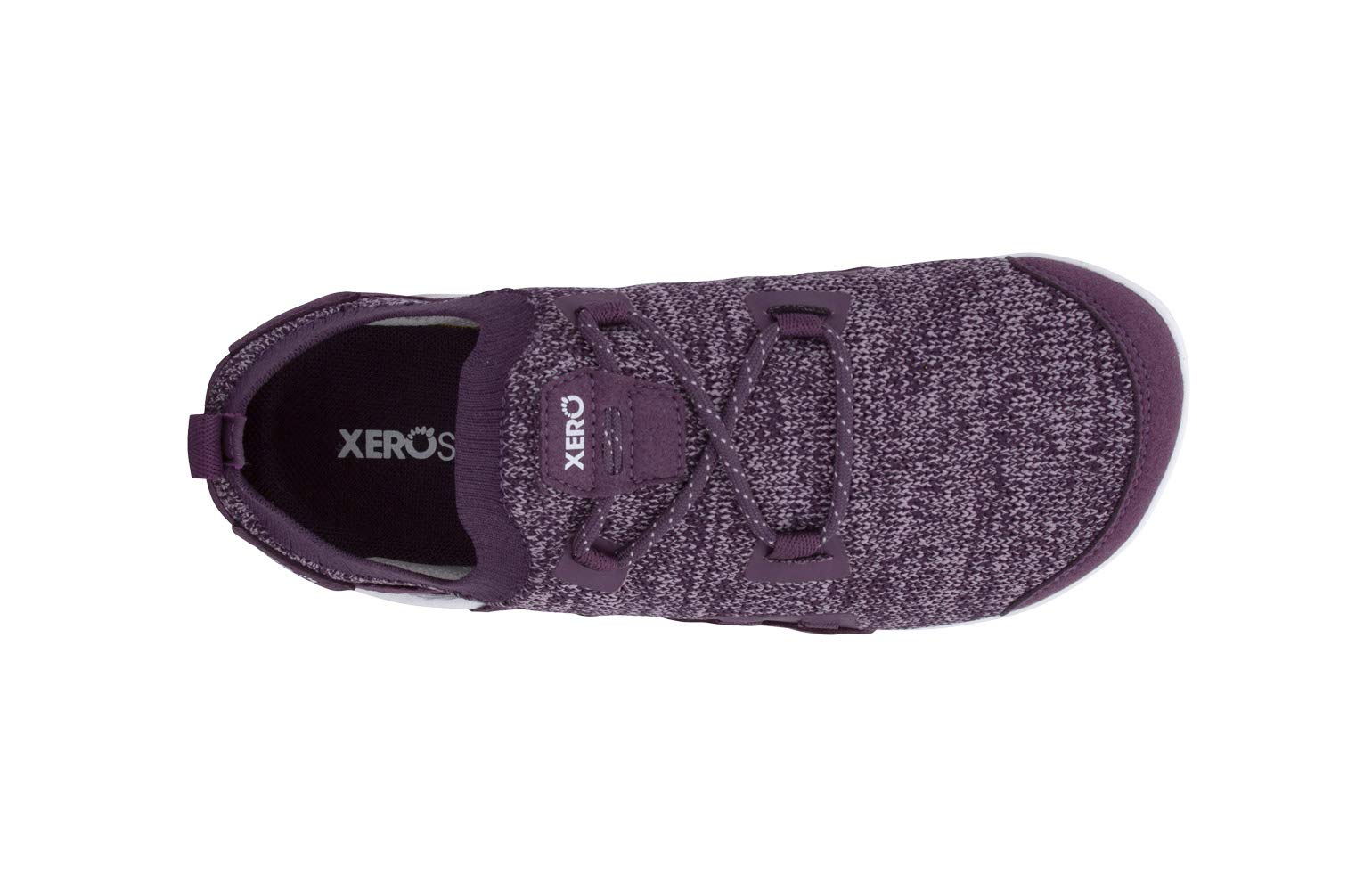 Xero Shoes Women's Oswego Knit Casual Shoe - Lightweight Zero Drop Barefoot Shoe, Vintage Violet, 6.5