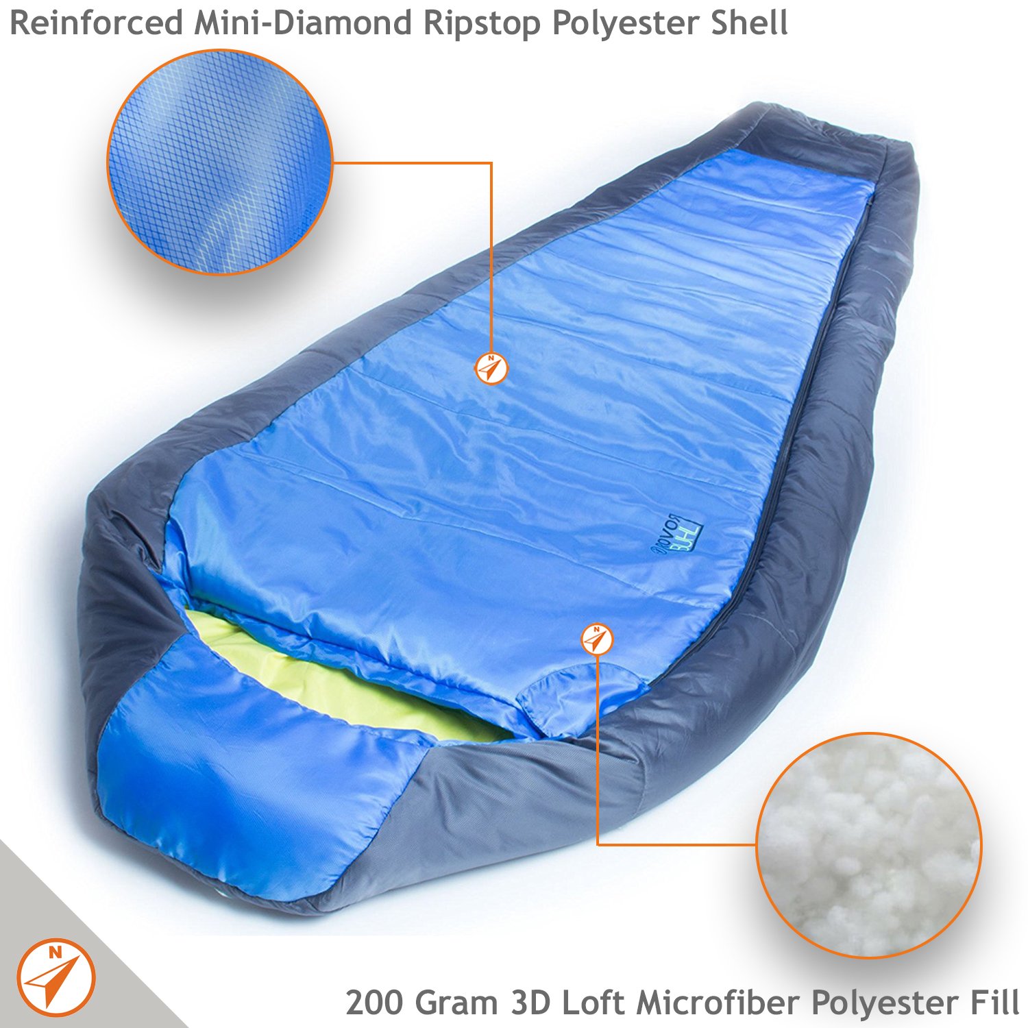 ROVOR Buhl 45 Degree Backpacking Sleeping Bag