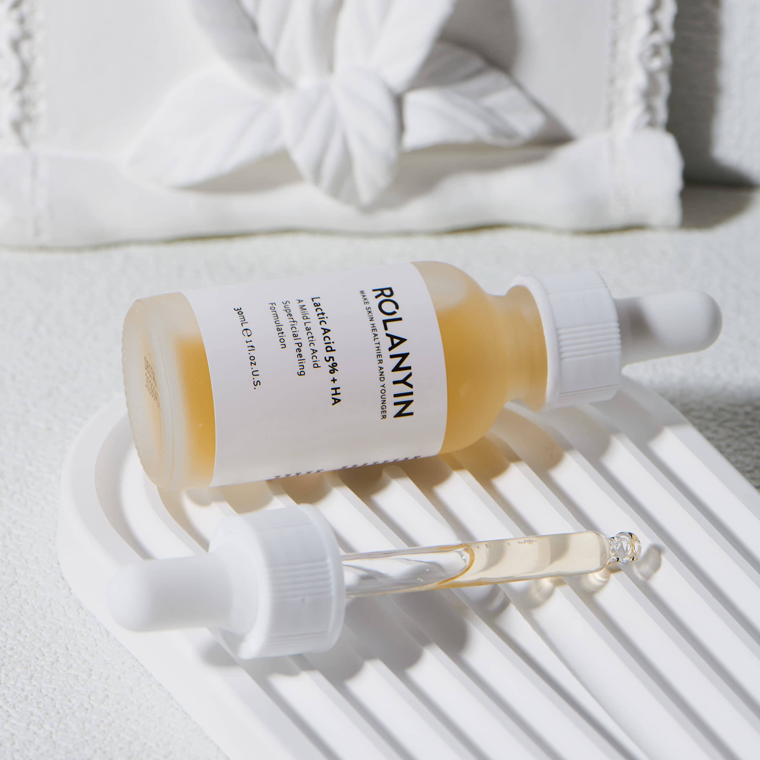 ROLANYIN Lactic Acid 5% + HA Exfoliator Serum