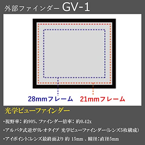 Ricoh GV-1 External Viewfinder (Black)