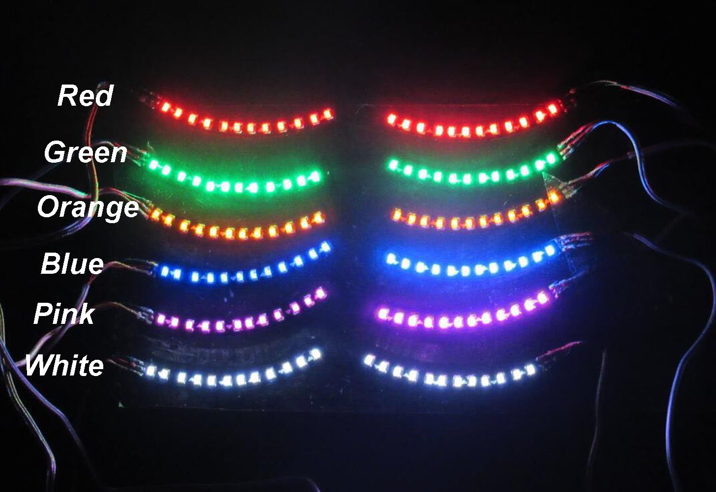 Yeyo LED Eyelashes Waterproof LED Light Eyelash Shining Eyeliner Charming Unique Eyelid Tape for Party Bar Nightclub Concerts Gift Halloween Day (Blue)