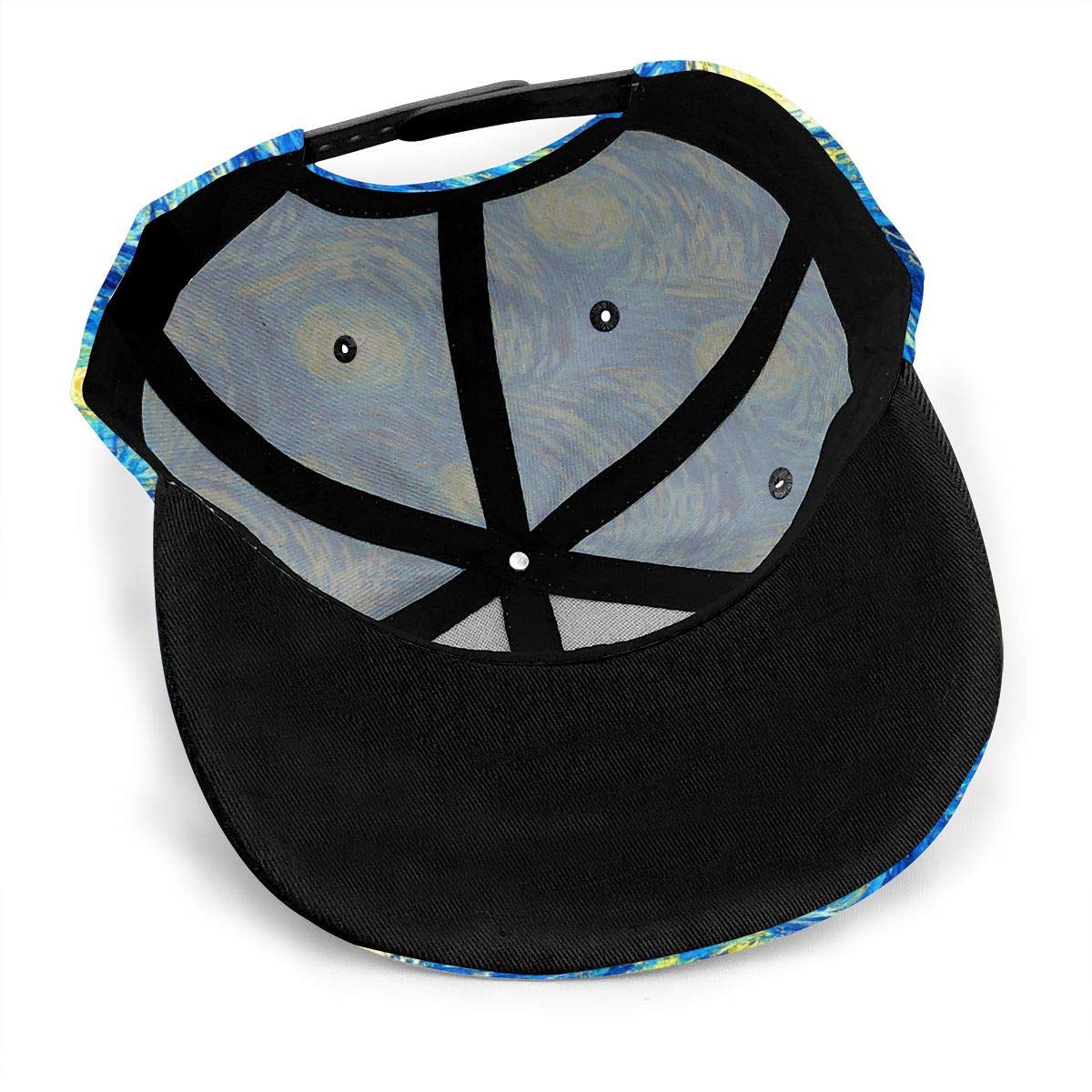 Snapback Hat Hip Hop Baseball Cap Flat Bill Brim Adjustable Trucker Hat for Men Women