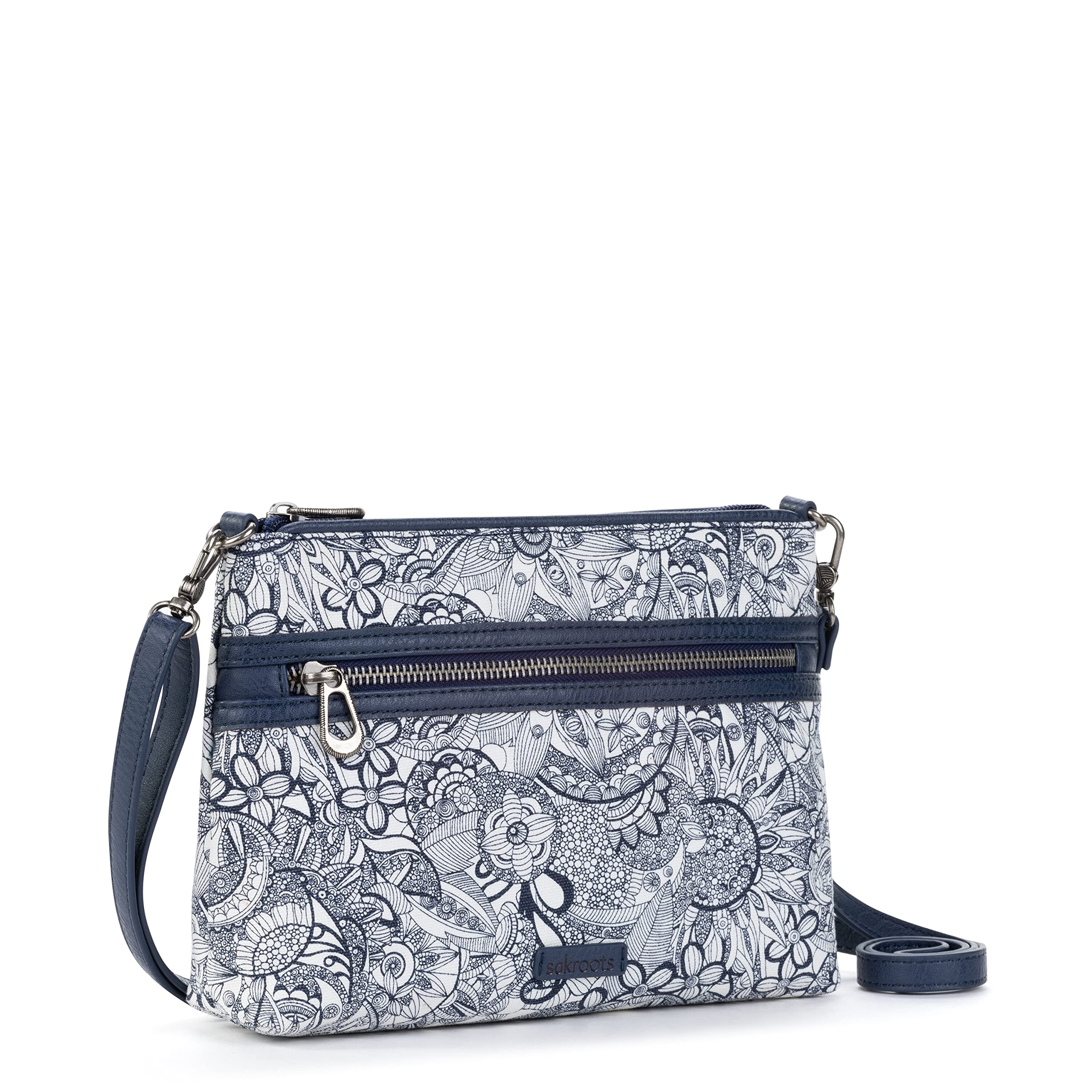Sakroots Womens Sakroots Campus Mini Crossbody Navy Spirit Desert, Navy Spirit Desert, One Size US