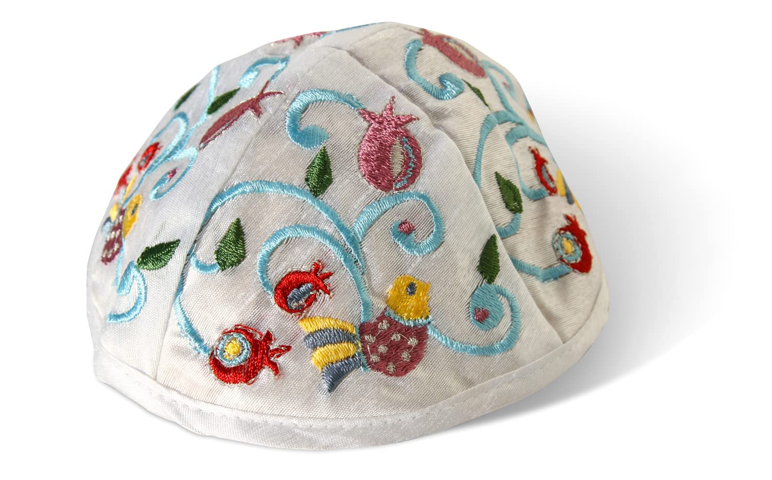 THE JERUSALEM GIFT SHOP SINCE 2004 Elegant Tallit Prayer Shawl Set - Beautiful Flower & Birds design with Natural Bamboo Fabric Tallit Bag, Kippah, Kosher Tzitzit 78”