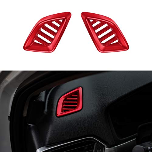 Thenice for 10th Gen Accord Dashboard Air Vent Decal Trims Wind Outlet Decoration Stickers for Honda Accord 2018 2019 2020 -Red