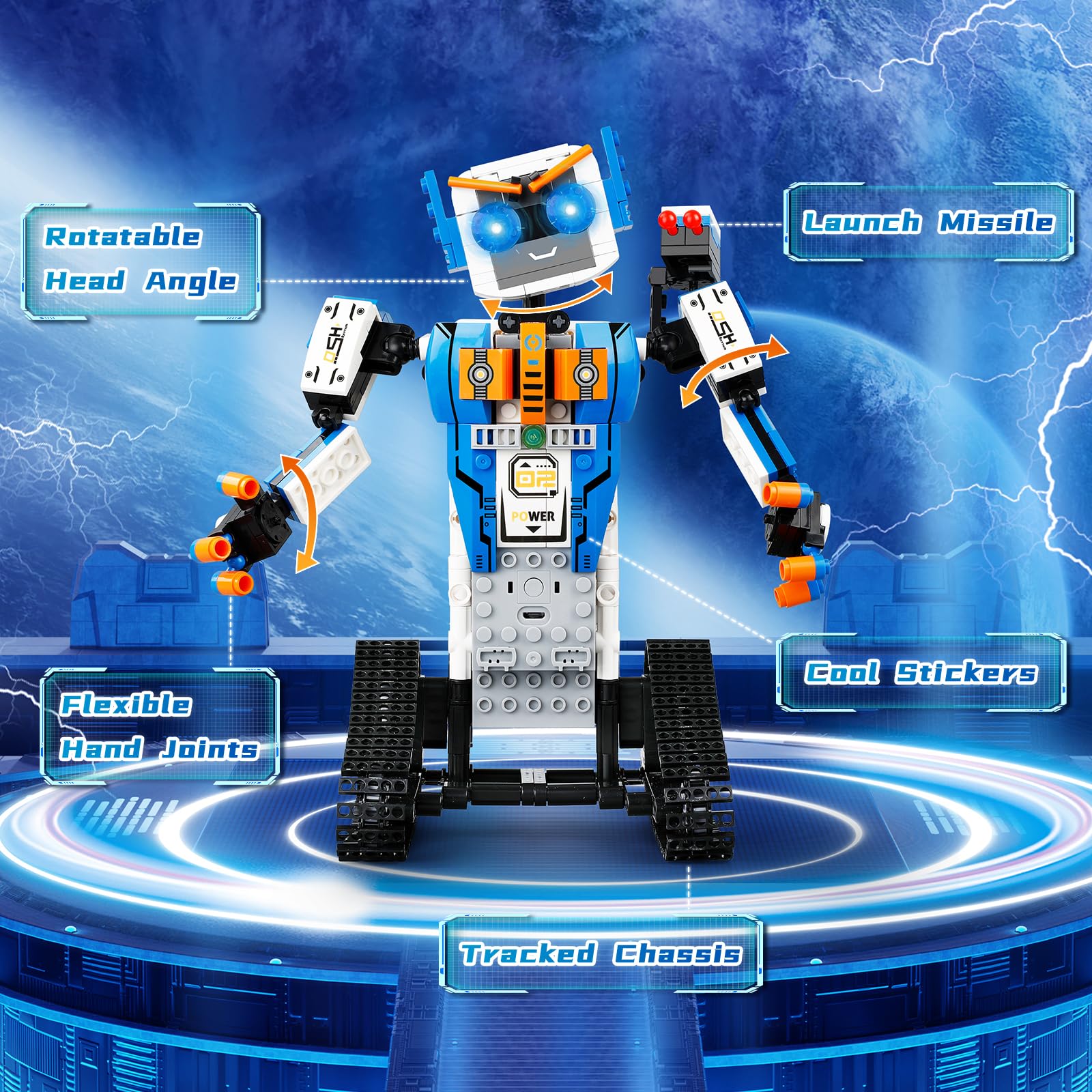 Serrelim STEM Robot Building Kit, App & Remote Control Robot Building Kits for Kids 6-12, 447 Pieces Educational DIY Engineering Blocks for 6+ Years Old Boys & Girls