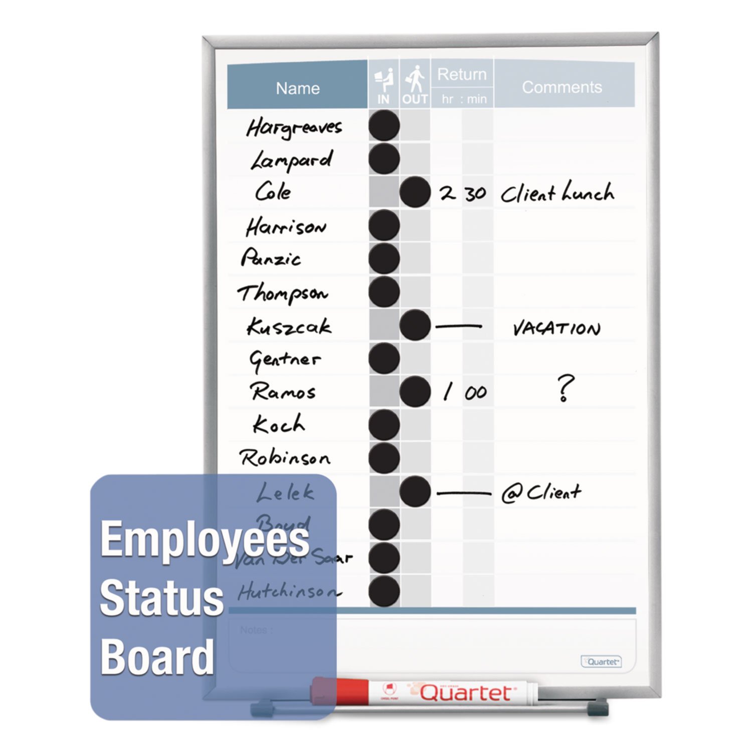 Quartet Matrix Magnetic Modular Whiteboard / Dry Erase Board , 48" x 31", Silver Aluminum Frame (M4831)